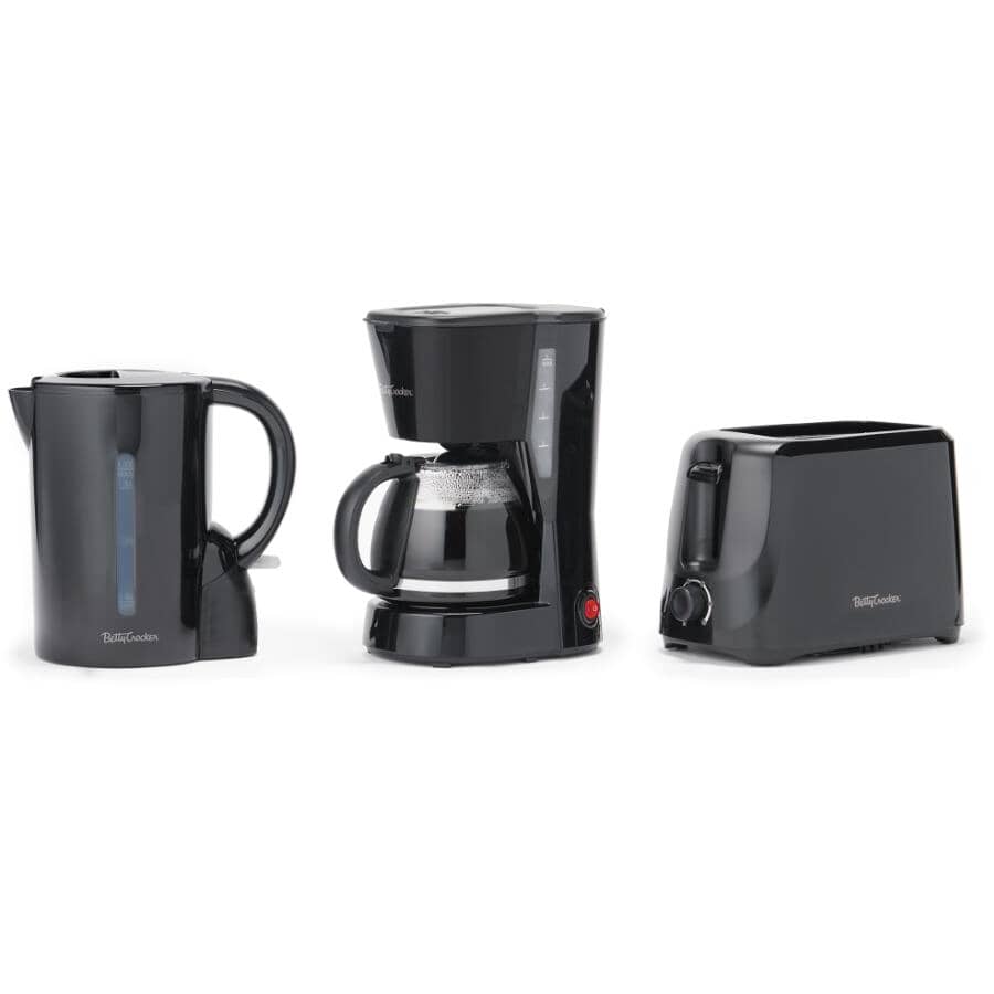 BETTY CROCKER Toaster + Kettle + Coffee Maker Set | Home Hardware