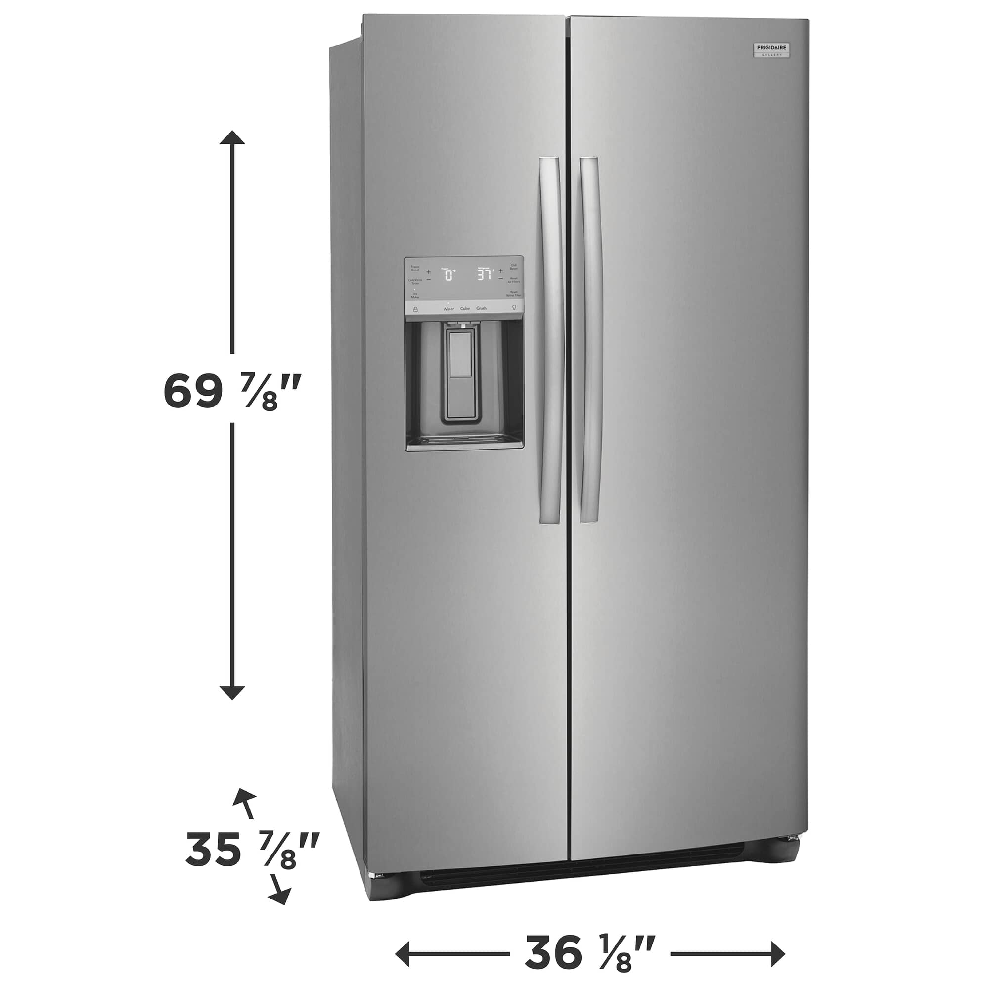 FRIGIDAIRE GALLERY 22.3 cu. ft. Side by Side Refrigerator (GRSS2652AF ...