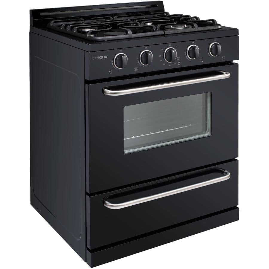 UNIQUE APPLIANCES 30" 3.8 cu. ft. Freestanding Off Grid Propane Range ...