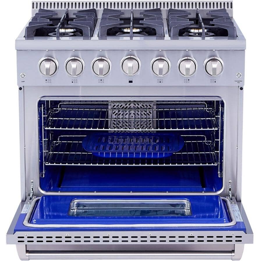 THOR KITCHEN 36" 5.2 cu. ft. Professional Freestanding Gas Range ...