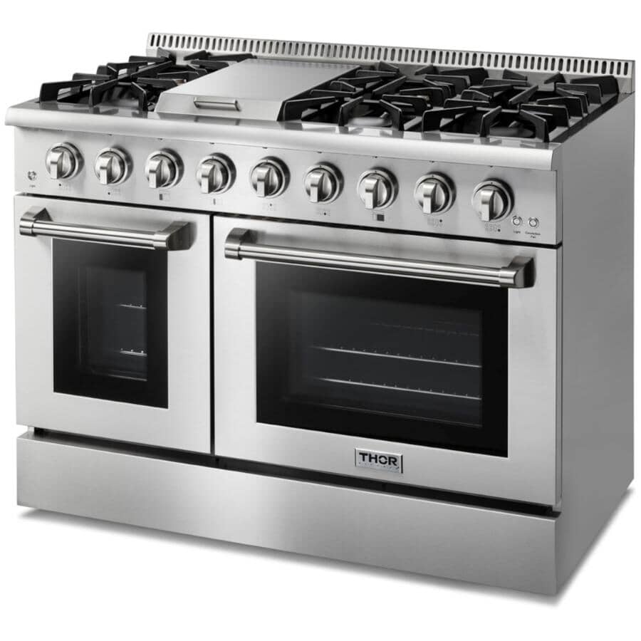 THOR KITCHEN 48" 6.7 cu. ft. Professional Freestanding Gas Range ...