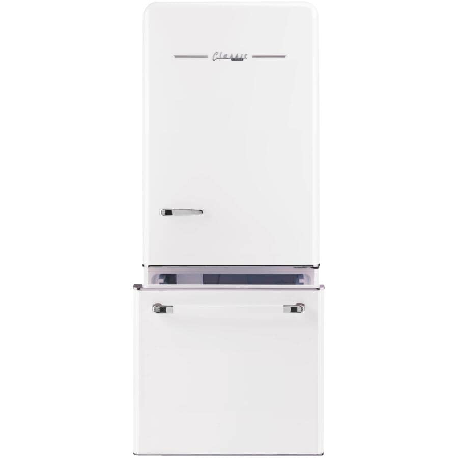 UNIQUE APPLIANCES 30" 18 cu. ft. Classic Retro Frost Free Bottom ...