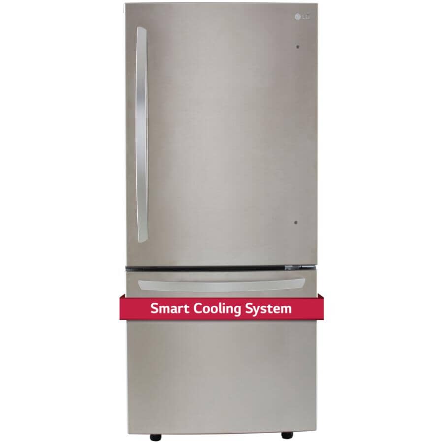 LG 30" 22 cu. ft. Bottom Freezer Refrigerator (LRDNS2200S) - Stainless ...