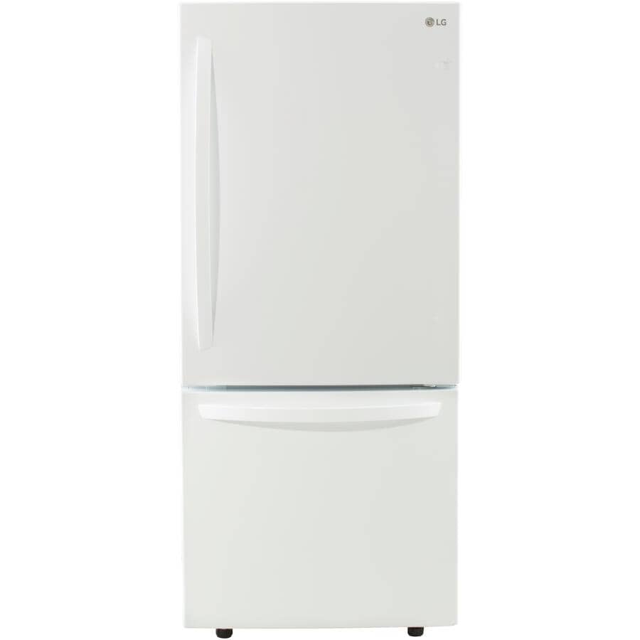 LG 30" 22 cu. ft. Bottom Freezer Refrigerator (LRDNS2200W) - White ...