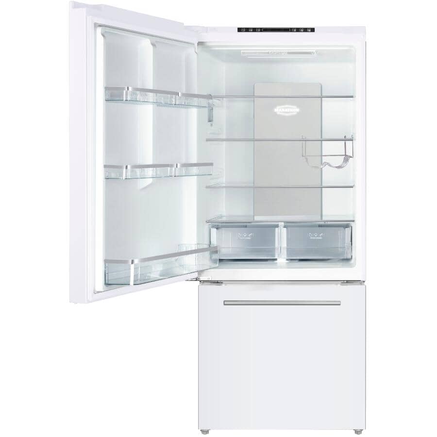 MARATHON 30" 18 cu. ft. Frost Free Bottom Freezer Refrigerator ...