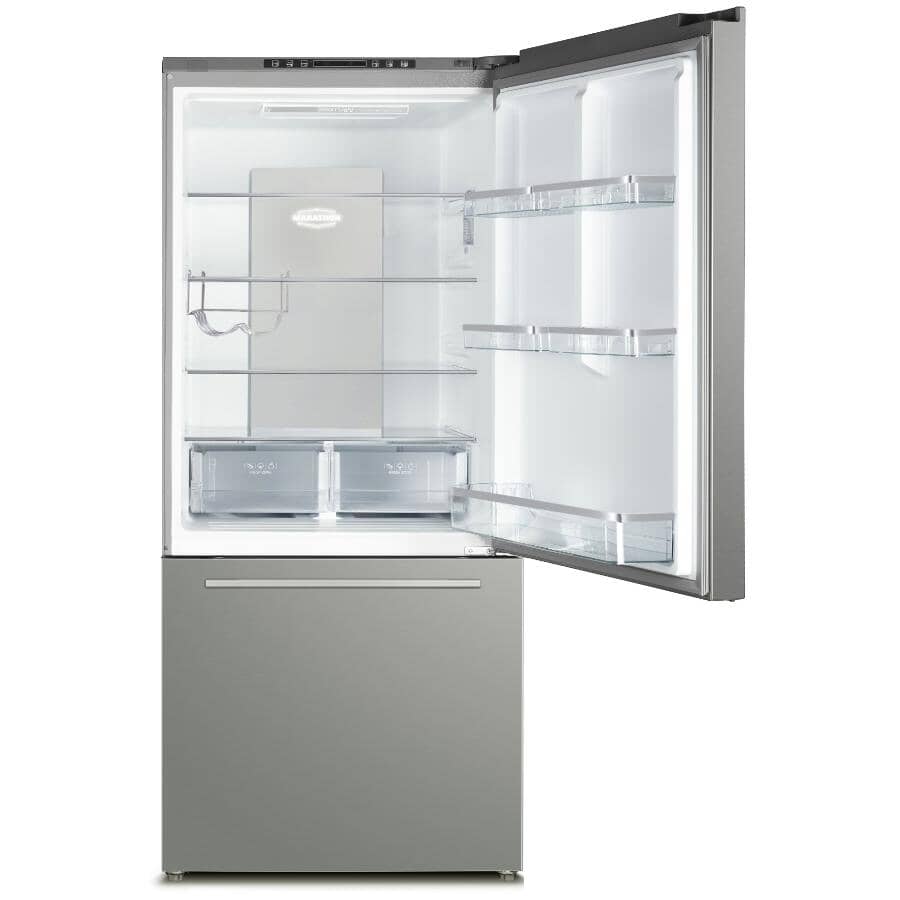 MARATHON 30" 18 cu. ft. Frost Free Bottom Freezer Refrigerator ...