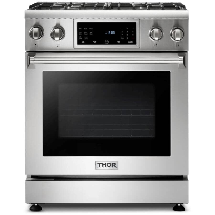 THOR KITCHEN 30" 4.55 cu. ft. Professional Freestanding Gas Range ...