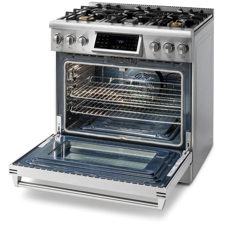 THOR KITCHEN 36" 6.0 cu. ft. Professional Freestanding Gas Range ...
