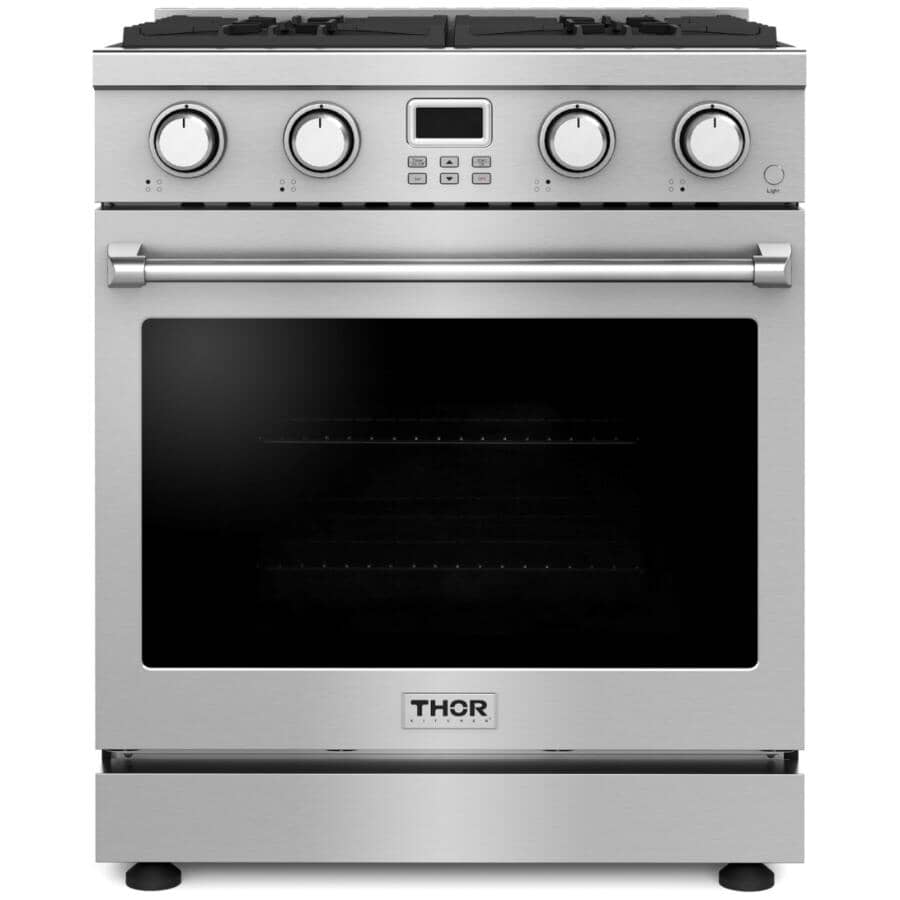 THOR KITCHEN 30" 4.8 cu. ft. Built In Professional Freestanding Gas ...