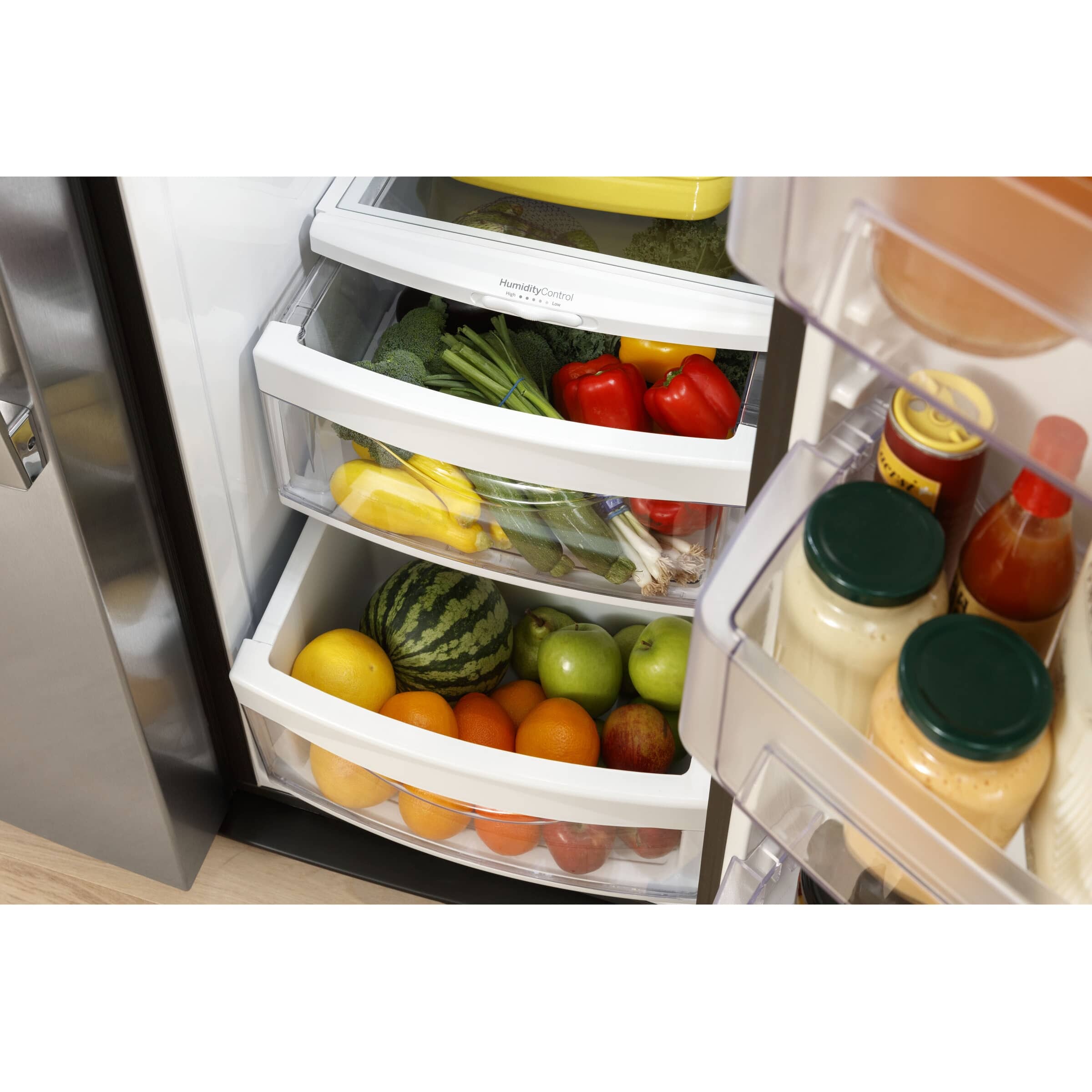 GE Réfrigérateur côte à côte (GSS23GYPFS) avec distributeur d'eau et ...