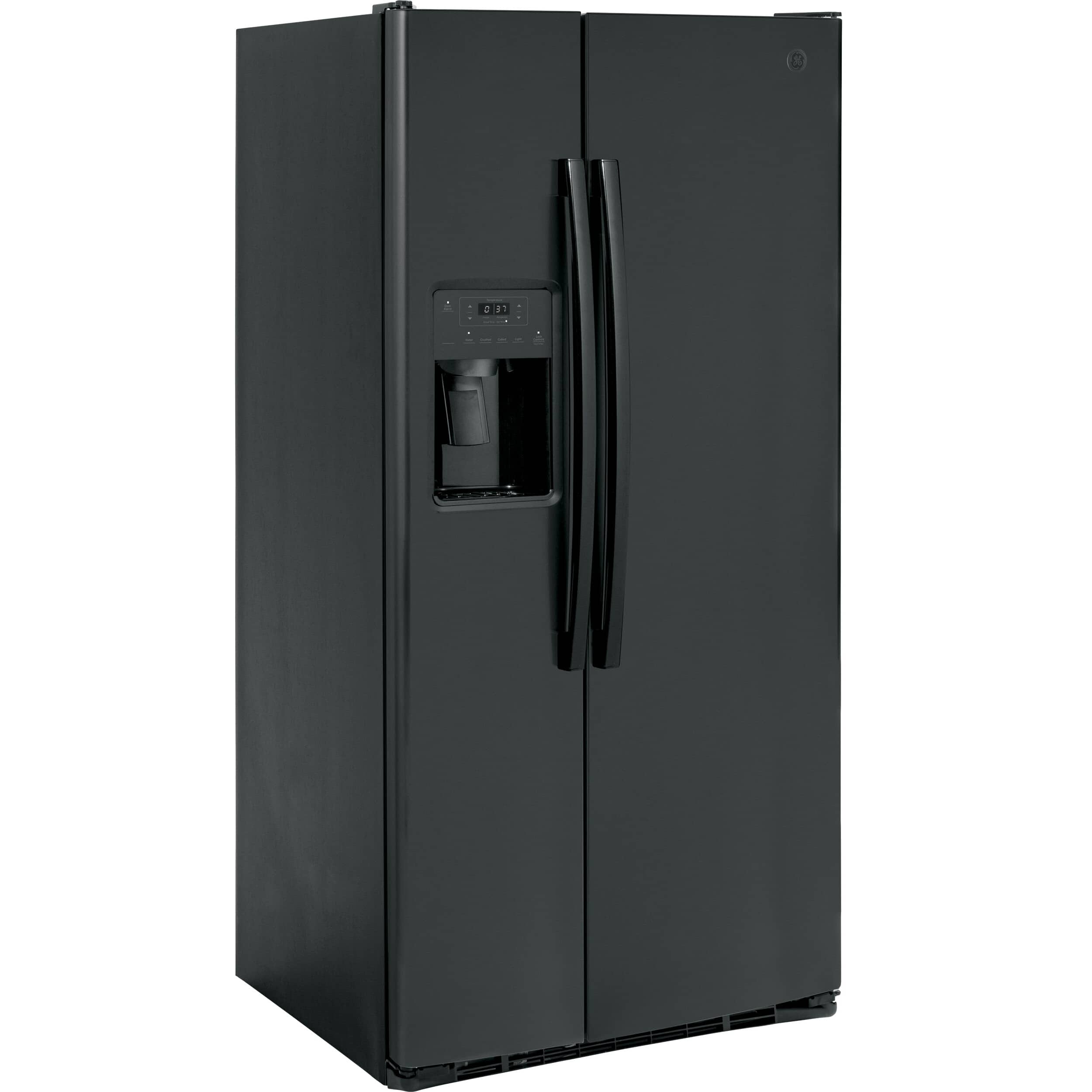 GE 23.2 cu. ft. Side by Side Refrigerator (GSS23GGPBB) with Ice & Water ...