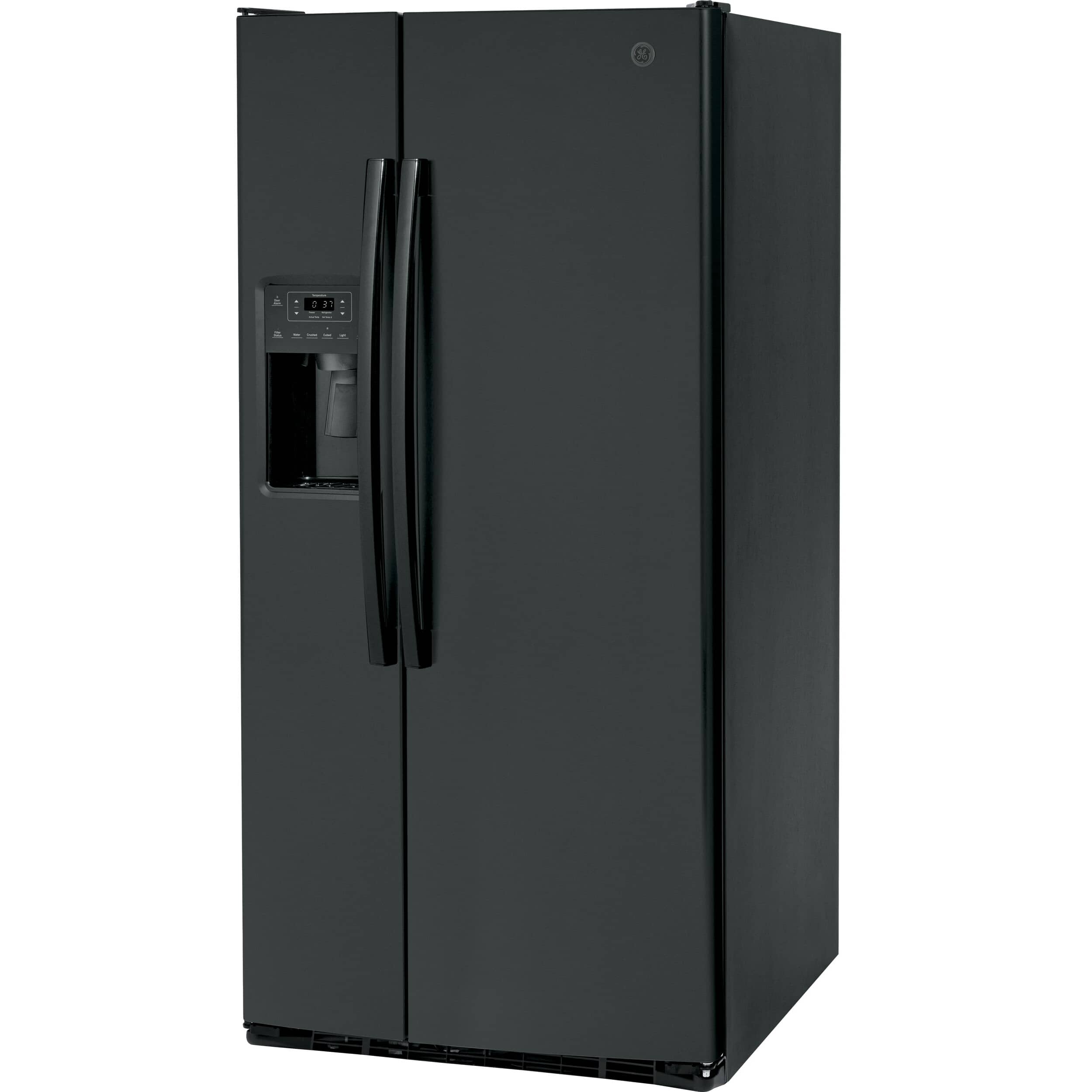 GE 23.2 cu. ft. Side by Side Refrigerator (GSS23GGPBB) with Ice & Water ...