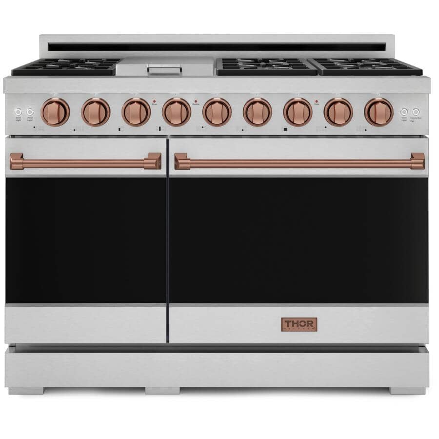 THOR KITCHEN 48" 8 cu. ft. Gordon Ramsay Series Professional Gas Range ...