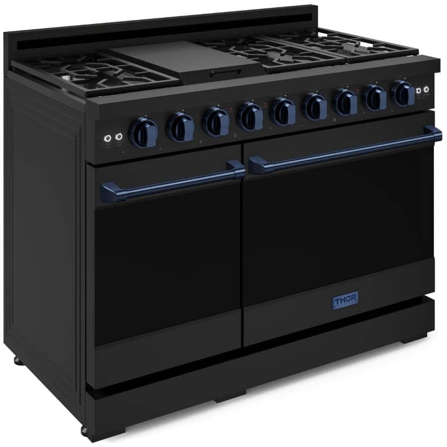 THOR KITCHEN 48" 8 cu. ft. Gordon Ramsay Series Professional Gas Range ...