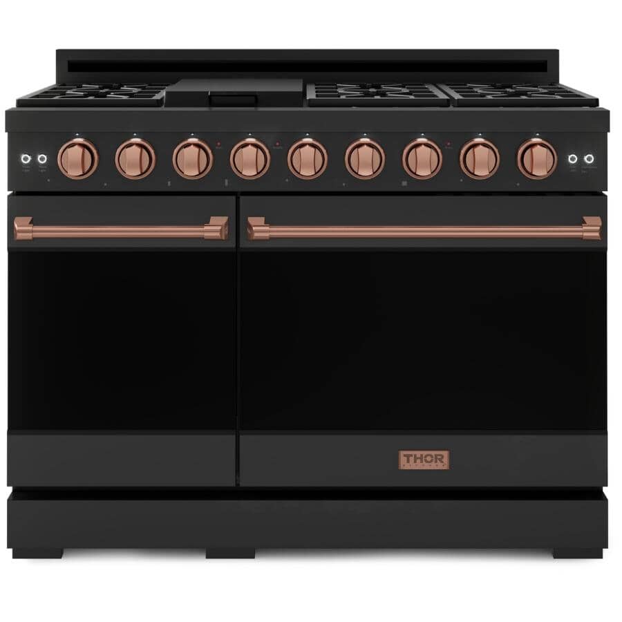 THOR KITCHEN 48" 8 cu. ft. Gordon Ramsay Series Professional Gas Range ...