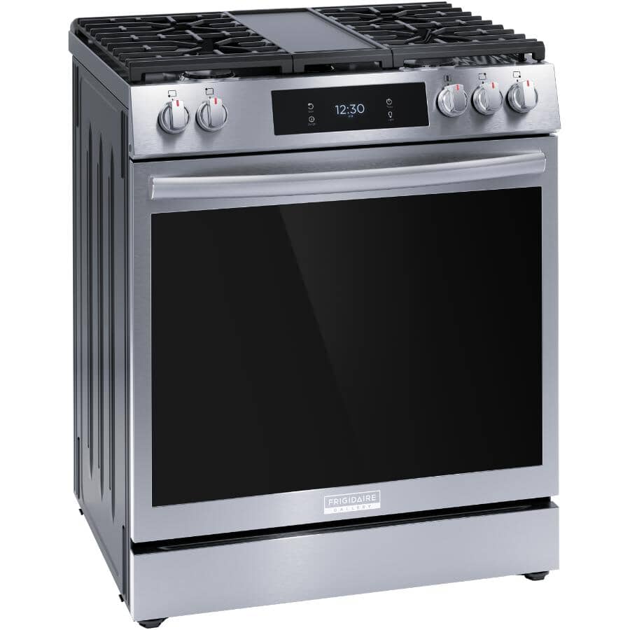 FRIGIDAIRE GALLERY 30” Front Control Gas Range with Total Convection ...