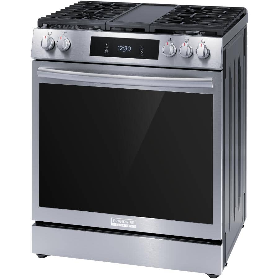 FRIGIDAIRE GALLERY 30” Front Control Gas Range with Total Convection ...