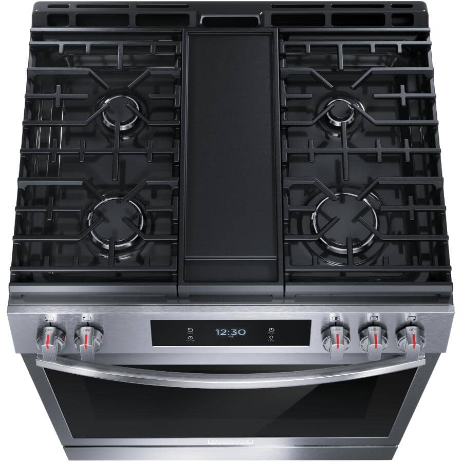 FRIGIDAIRE GALLERY 30” Front Control Gas Range with Total Convection ...