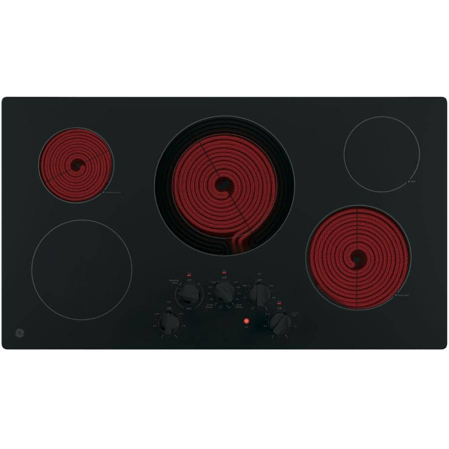 GE 36" Electric Smooth Top Cooktop (JP3036DLBB) - Black | Home Hardware