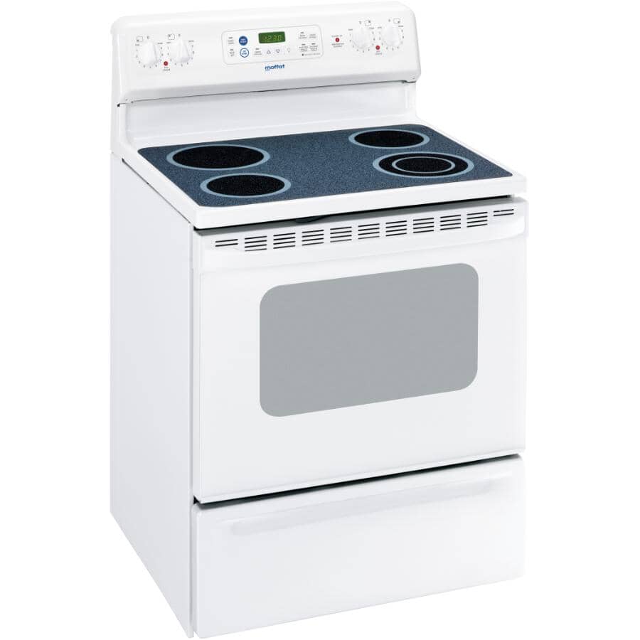 MOFFAT 30" 5.0 cu. ft. Freestanding Smooth Top Electric Range ...