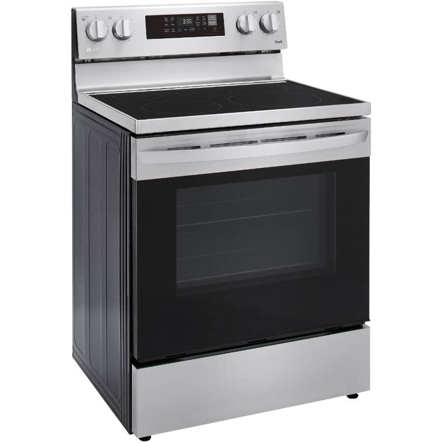 LG 30" 6.3 cu. ft. Freestanding Smooth Top Electric Convection Range ...