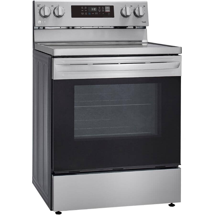LG 30" 6.3 cu. ft. Freestanding Smooth Top Electric Convection Range ...