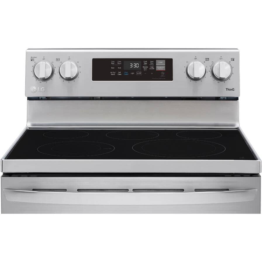 LG 30" 6.3 cu. ft. Freestanding Smooth Top Electric Convection Range ...