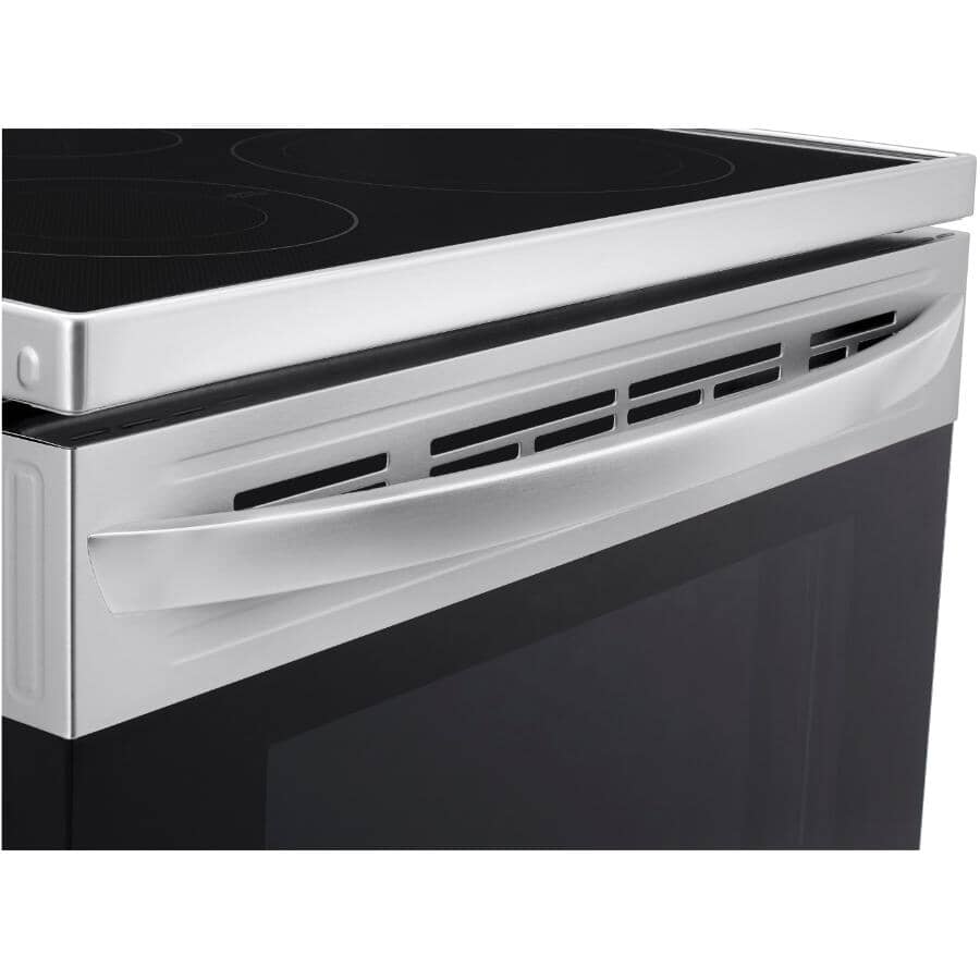 LG 30" 6.3 cu. ft. Freestanding Smooth Top Electric Convection Range ...