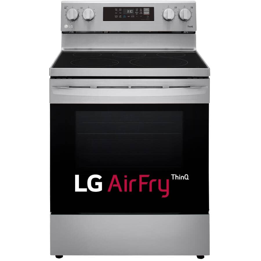 LG 30" 6.3 cu. ft. Freestanding Smooth Top Electric Convection Range ...