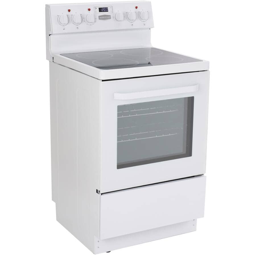 MARATHON 24" 2.7 cu. ft. Freestanding Smooth Top Electric Range ...