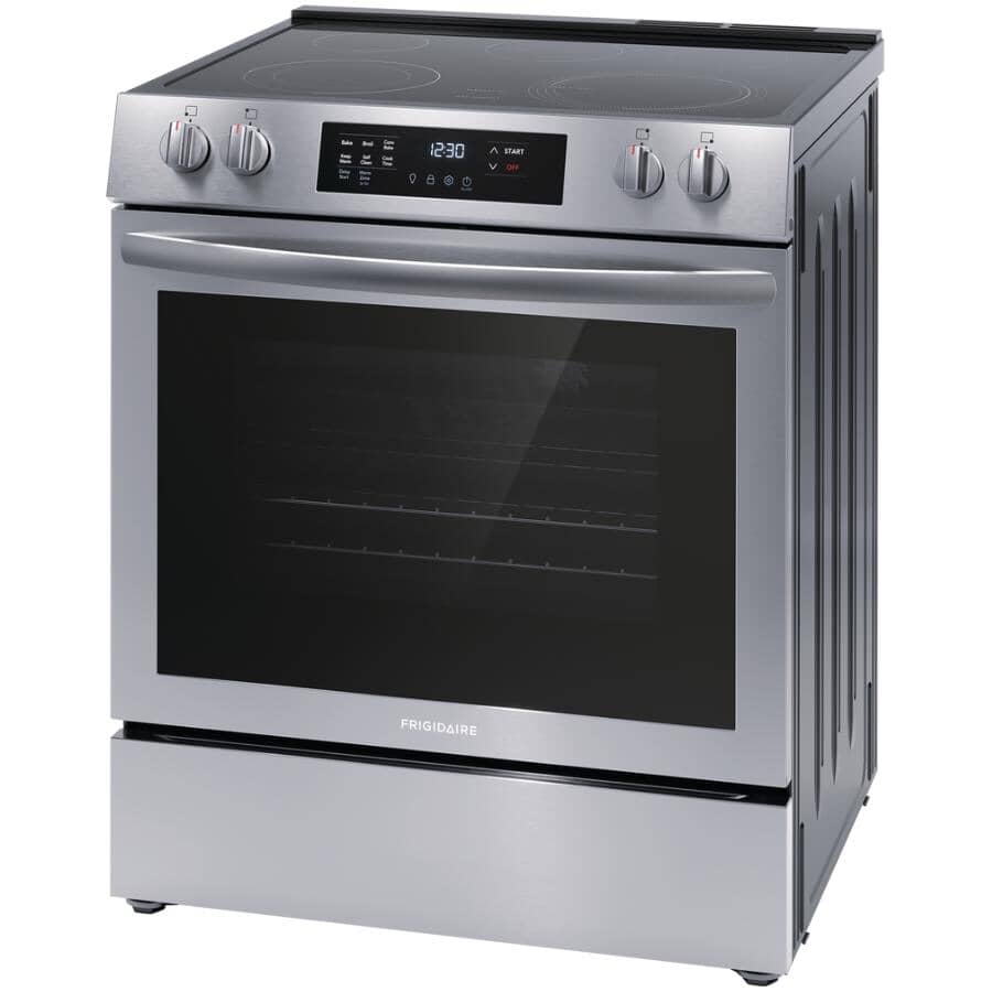 FRIGIDAIRE 30" 5.3 cu. ft. Freestanding Smooth Top Electric Range ...