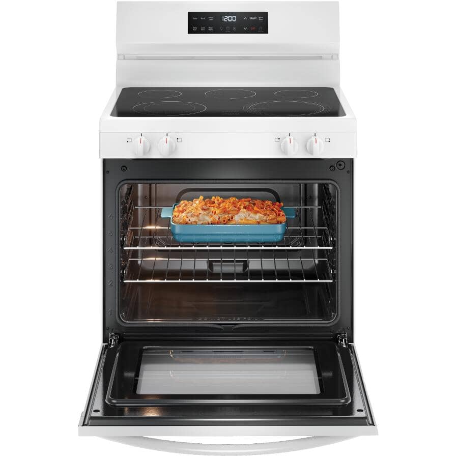 FRIGIDAIRE 30" 5.3 cu. ft. Freestanding Smooth Top Electric Range with ...