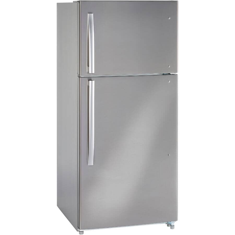 MOFFAT 30" 18 cu. ft. Top Freezer Refrigerator (MTE18GSKSS) - Stainless ...