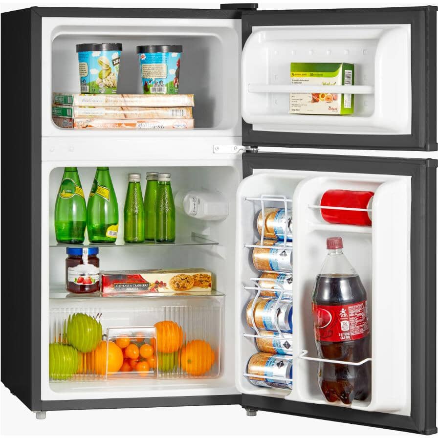 MIDEA 3.1 cu.ft. Two Door Mini Fridge with Freezer | Home Hardware