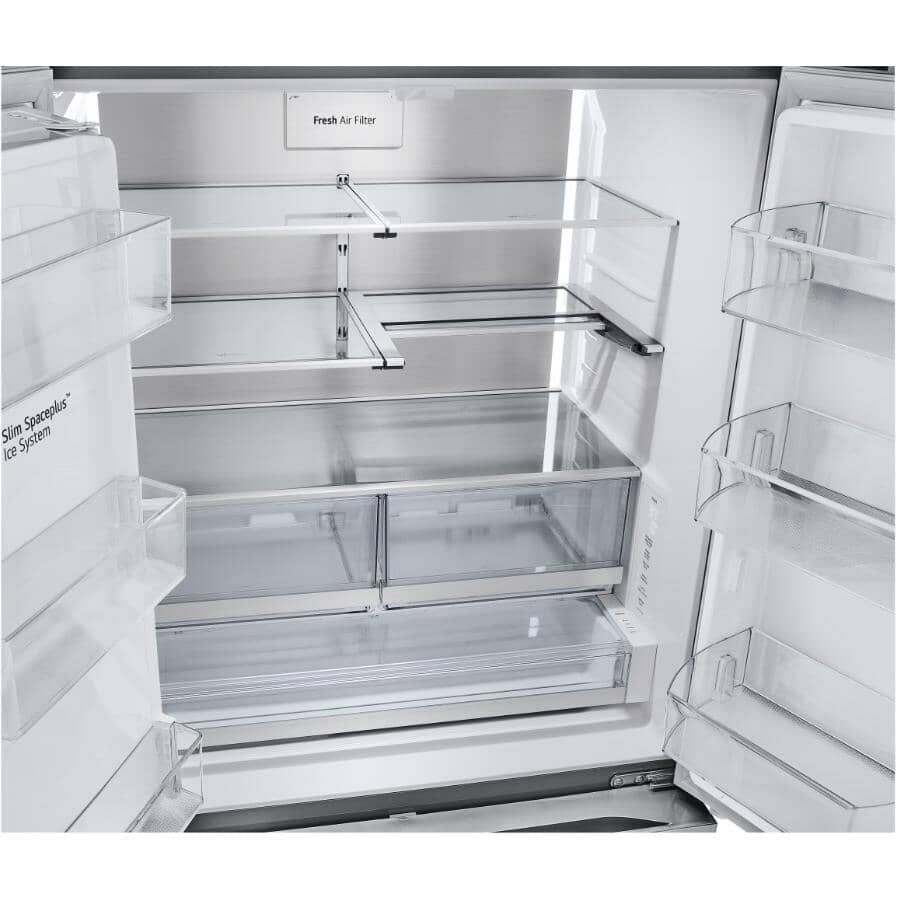 LG 26 cu. ft. Max French Door Bottom Freezer Refrigerator with 4 Types ...