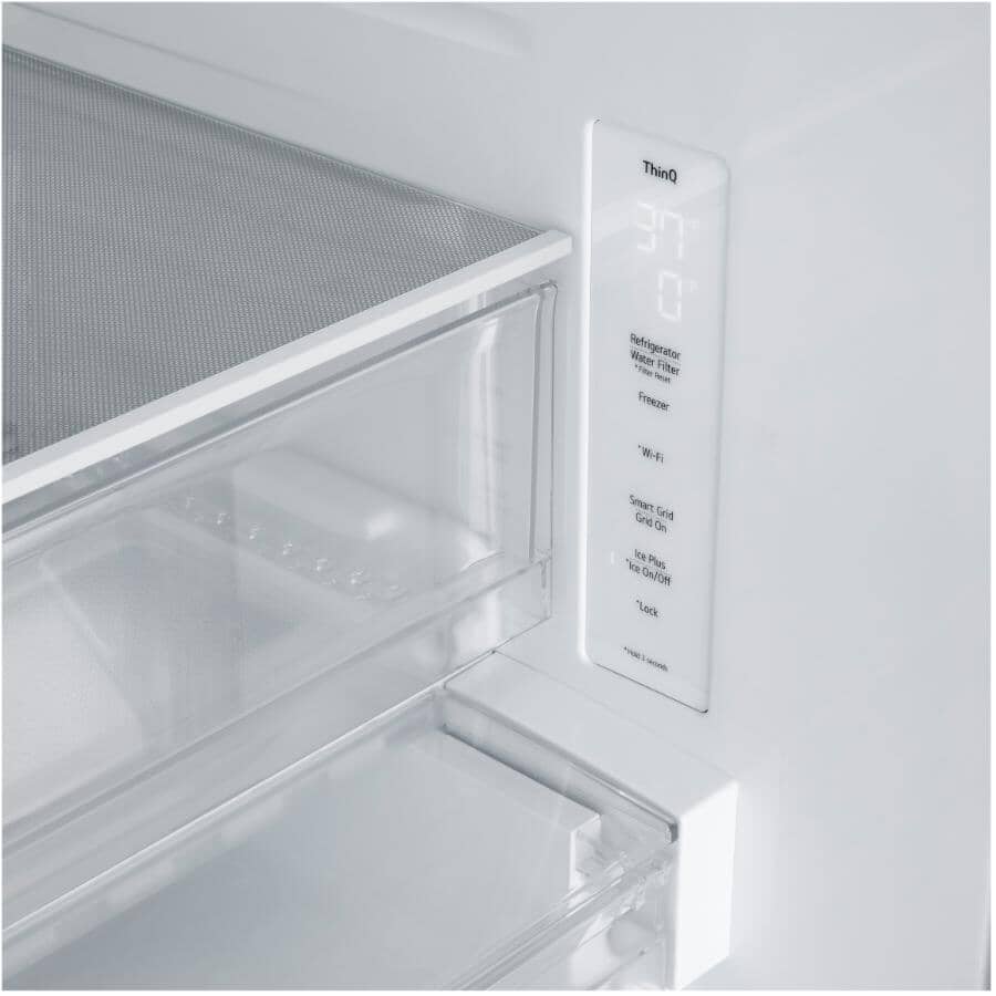 LG 33" 25 cu. ft. French Door Bottom Freezer Standard-Depth ...