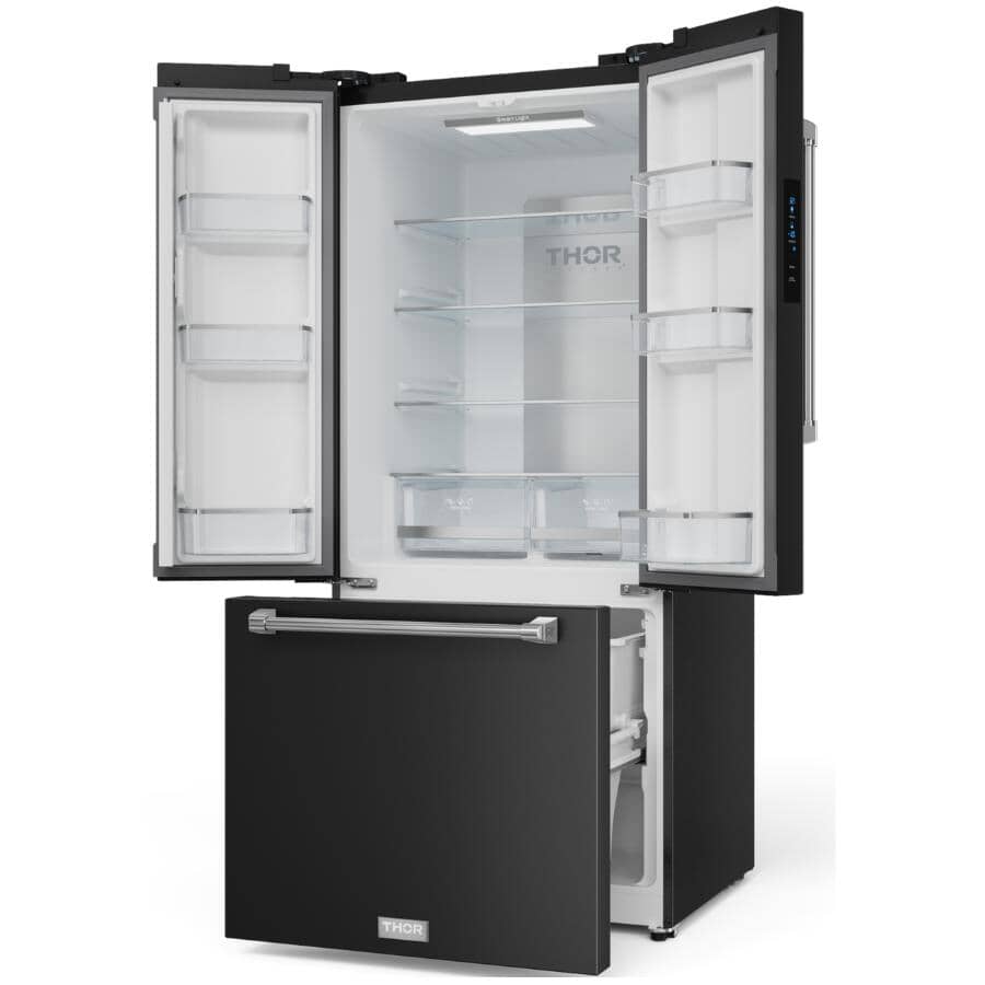 THOR KITCHEN Gordon Ramsay Series 30" 17.5 cu. ft. French Door Bottom ...