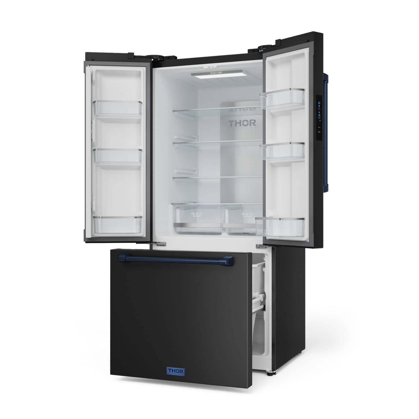 THOR KITCHEN Gordon Ramsay Series 30" 17.5 cu. ft. French Door Bottom ...