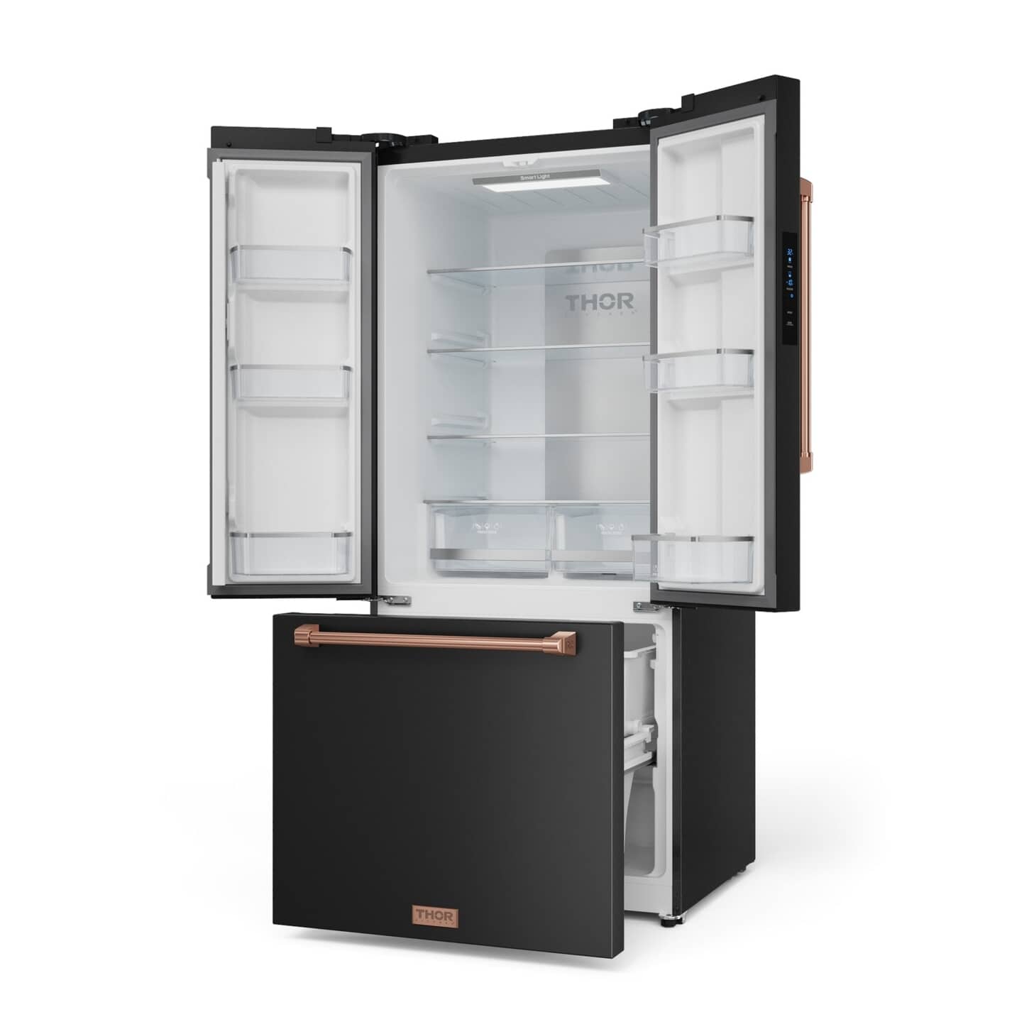 THOR KITCHEN Gordon Ramsay Series 30" 17.5 cu. ft. French Door Bottom ...