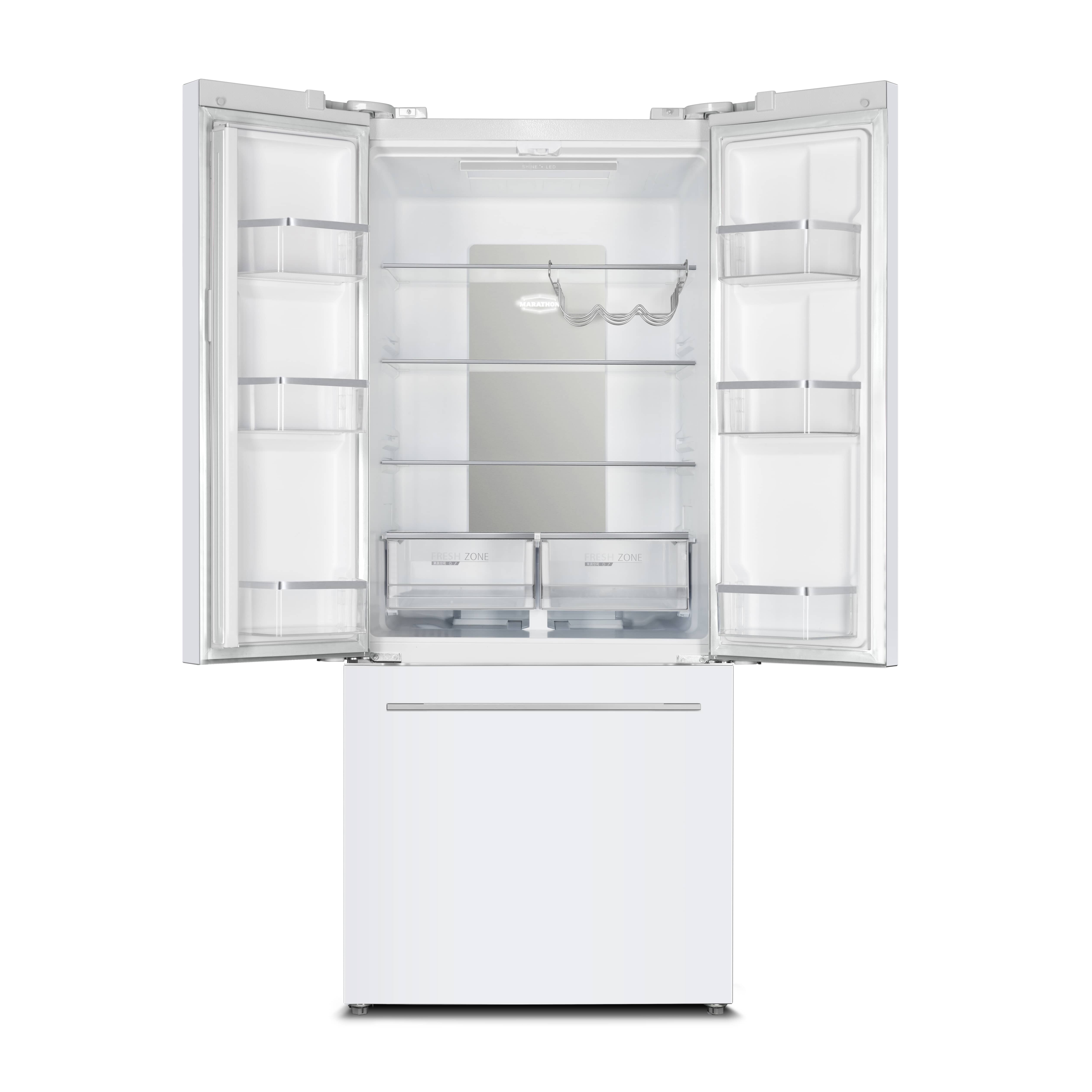 MARATHON 30" 18 cu. ft. French Door Bottom Freezer Refrigerator ...