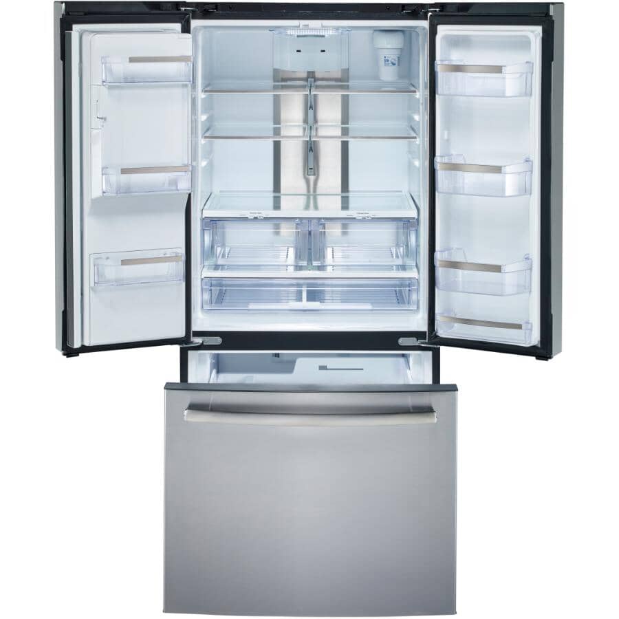 GE PROFILE 33" 17.5 cu. ft. French Door Bottom Freezer Refrigerator ...