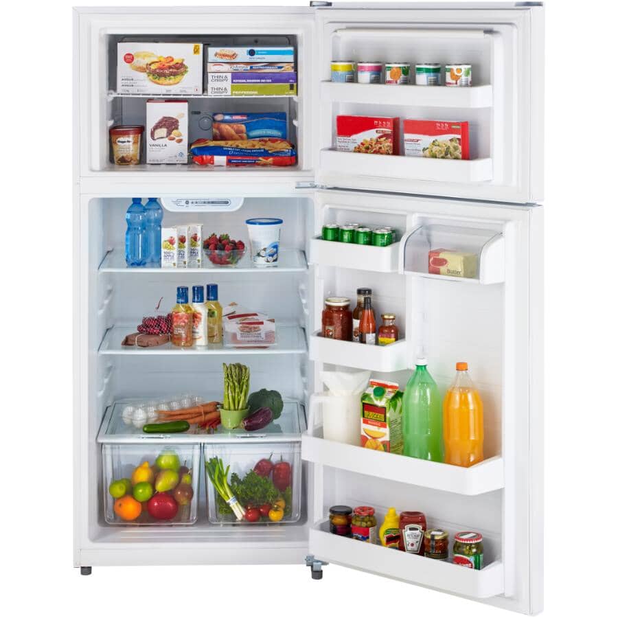 MOFFAT 30" 18 cu. ft. Top Freezer Refrigerator (MTE18GTKWW) - White ...