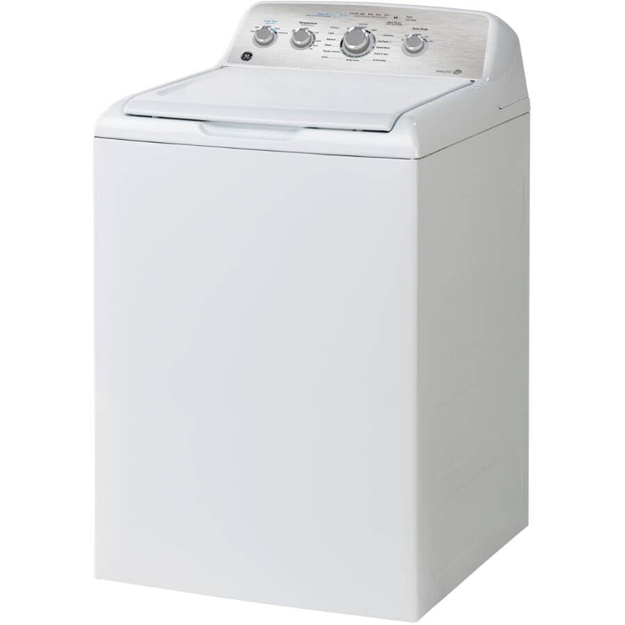 GE 27" 4.9 cu. ft. Top Load Washer (GTW451BMRWS) - White | Home Hardware