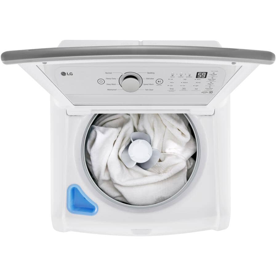 LG 27" 5.6 cu. ft. Top Load Washer (WT7155CW) - with 4-Way Agitator ...