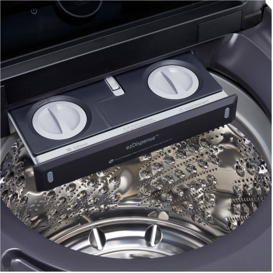 LG 27" 6.3 cu. ft. Mega Capacity Smart Top Load Washer (WT8600CB ...