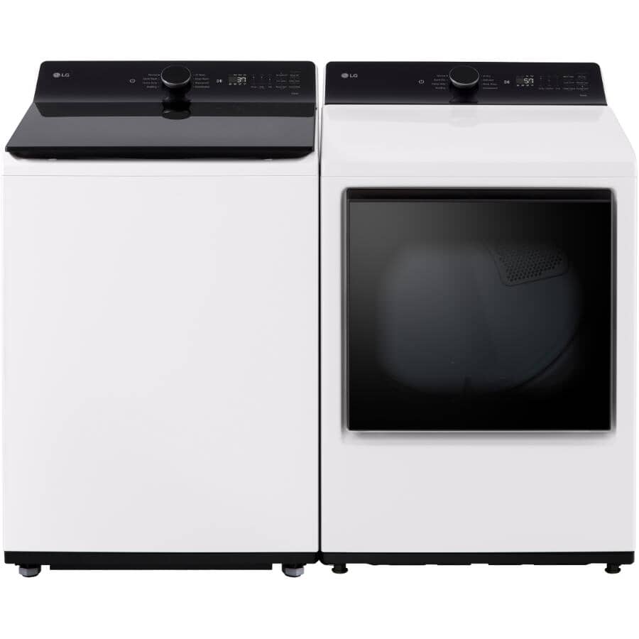 LG 27" 6.3 cu. ft. Mega Capacity Smart Top Load Washer (WT8400CW ...
