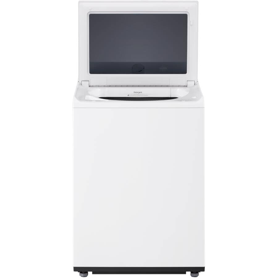 LG 27" 5.6 cu. ft. Top Load Washer (WT8205CW) - with 4 Way Agitator ...