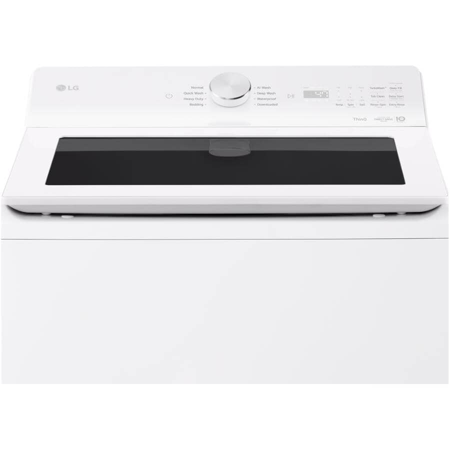 LG 27" 5.6 cu. ft. Top Load Washer (WT8205CW) - with 4 Way Agitator ...