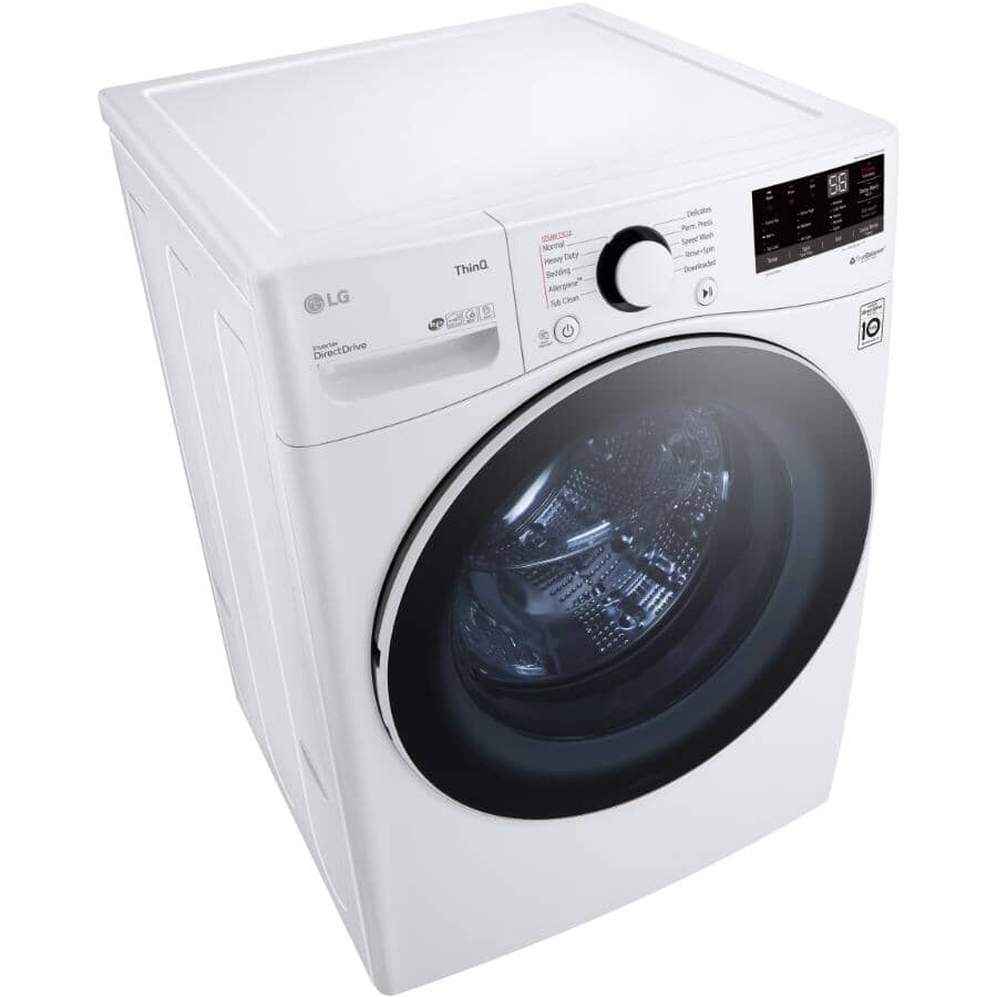 LG 27" 5.2 cu. ft. Front Load Steam Washer (WM3600HWA) - White | Home ...