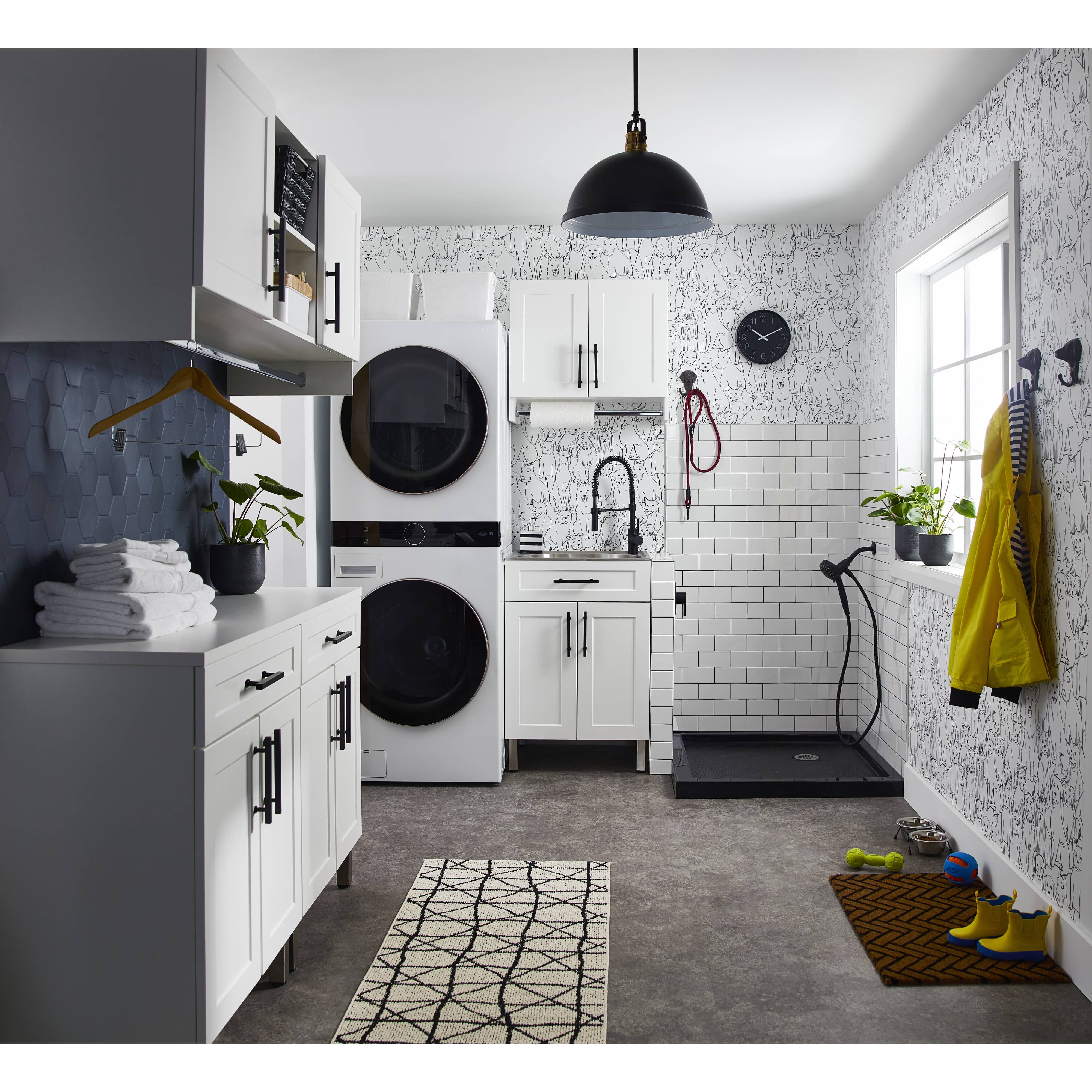 LG Laveuse à chargement frontal de 5,2 pieds cubes et sécheuse ...